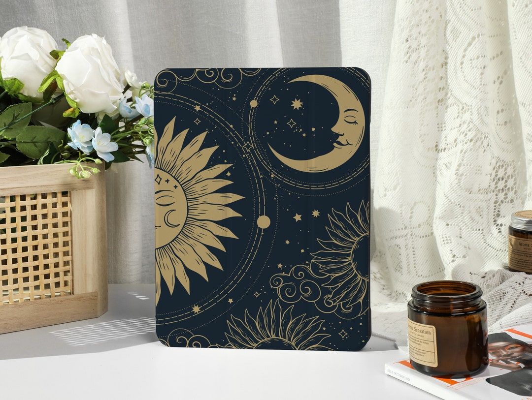 Sun and Moon iPad Case With Apple Pencil Holder, for iPad 9/8, iPad ...