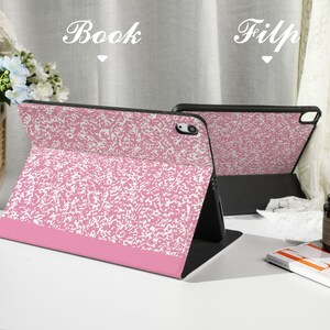 Pink Composition Notebook Custom iPad Case With Apple Pencil Slot, for ...
