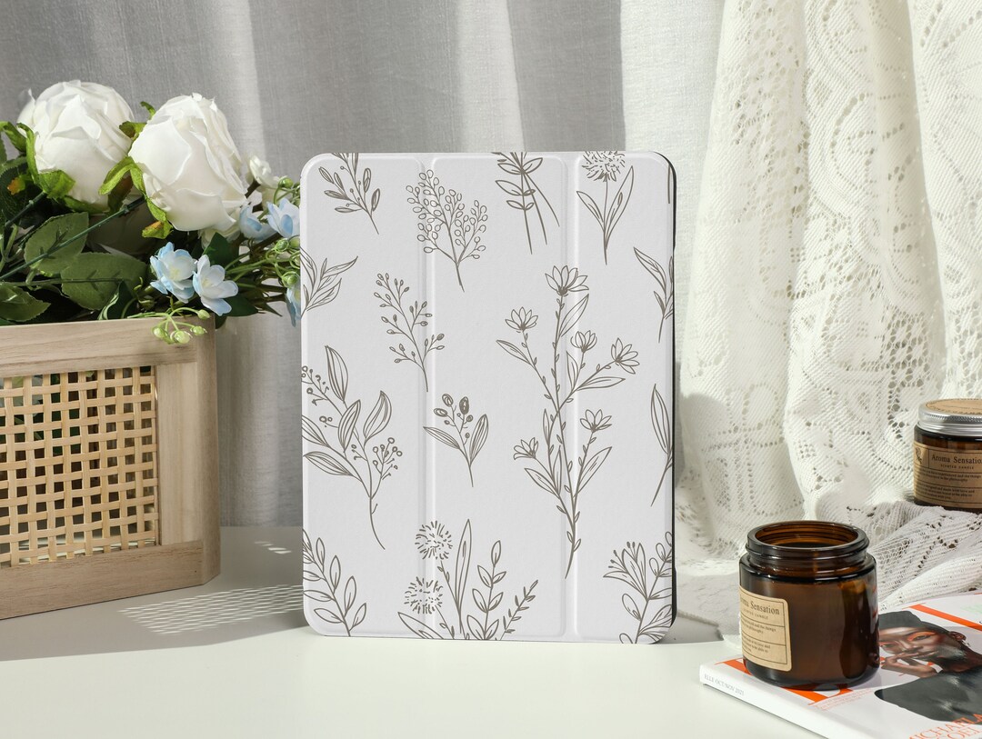 Mysterious Plant of White iPad Case With Apple Pencil Holder, for iPad ...