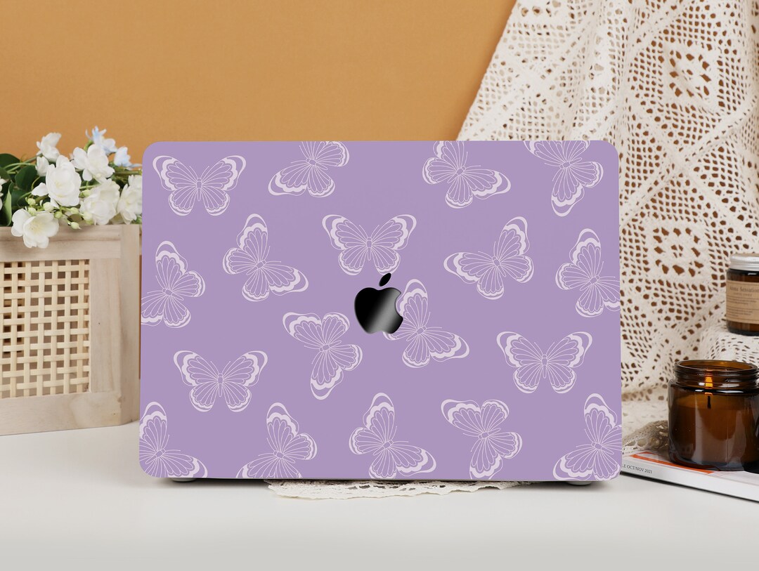 Dream Purple Butterfly MacBook Case for MacBook M1 Chip Air 13 A2337 ...
