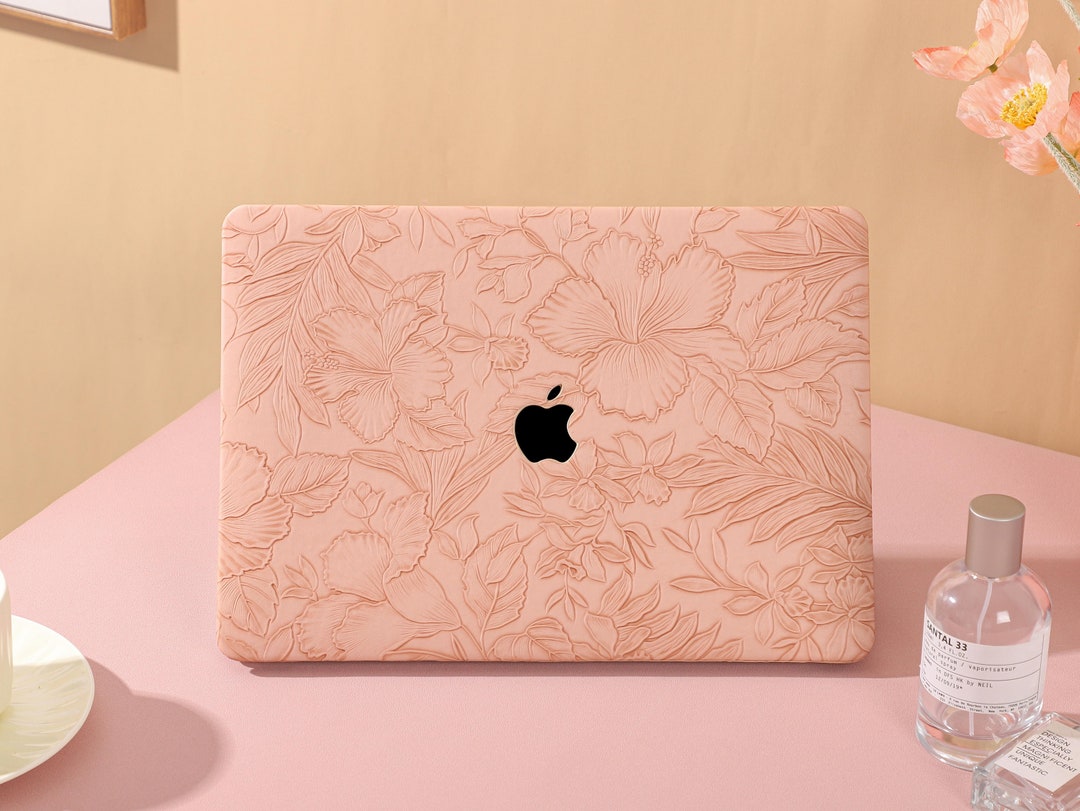 Pink Flowers MacBook Case for New MacBook Pro16 15 14 13 MacBook Air 15 ...