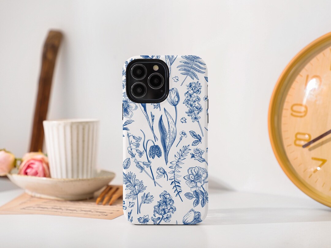 Artistic Flower Design Phone Case, Personalised iPhone Case for iPhone ...