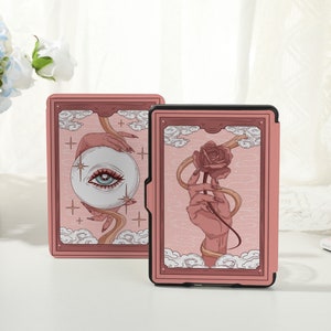 Pink Rose Personalized Kindle Case, Personalised Case Cover for Kindle ...