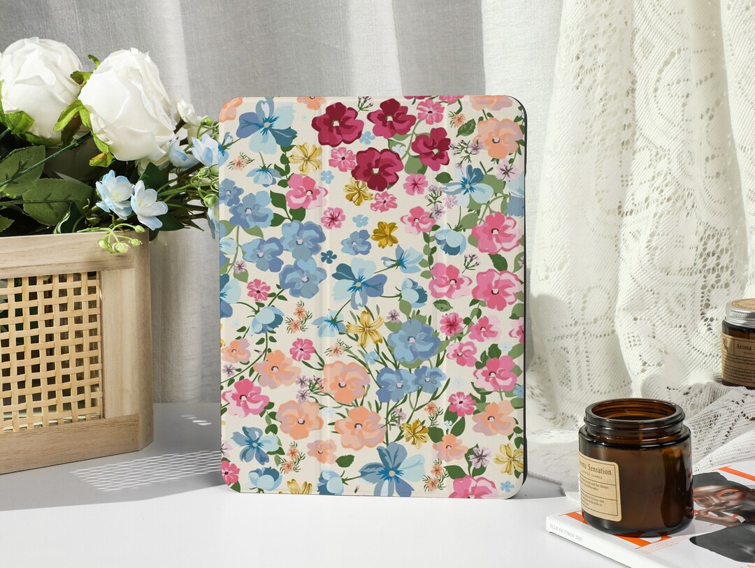 Brightly Colored iPad Case With Apple Pencil Holder, for iPad 9/8, iPad ...
