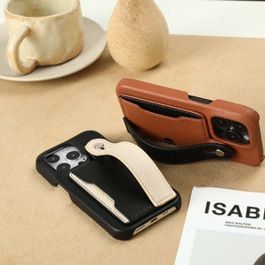 Custom Name Phone Case, Personalised Leather Wallet Phone Case With ...