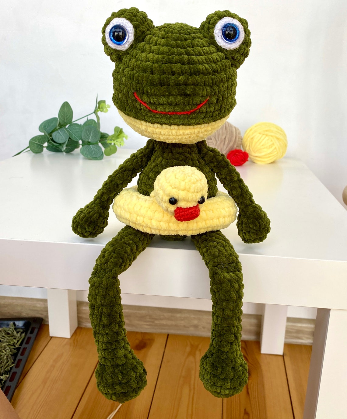 CROCHET PATTERN FROG With Duck Floatie Amigurumi Toy Plush - Etsy