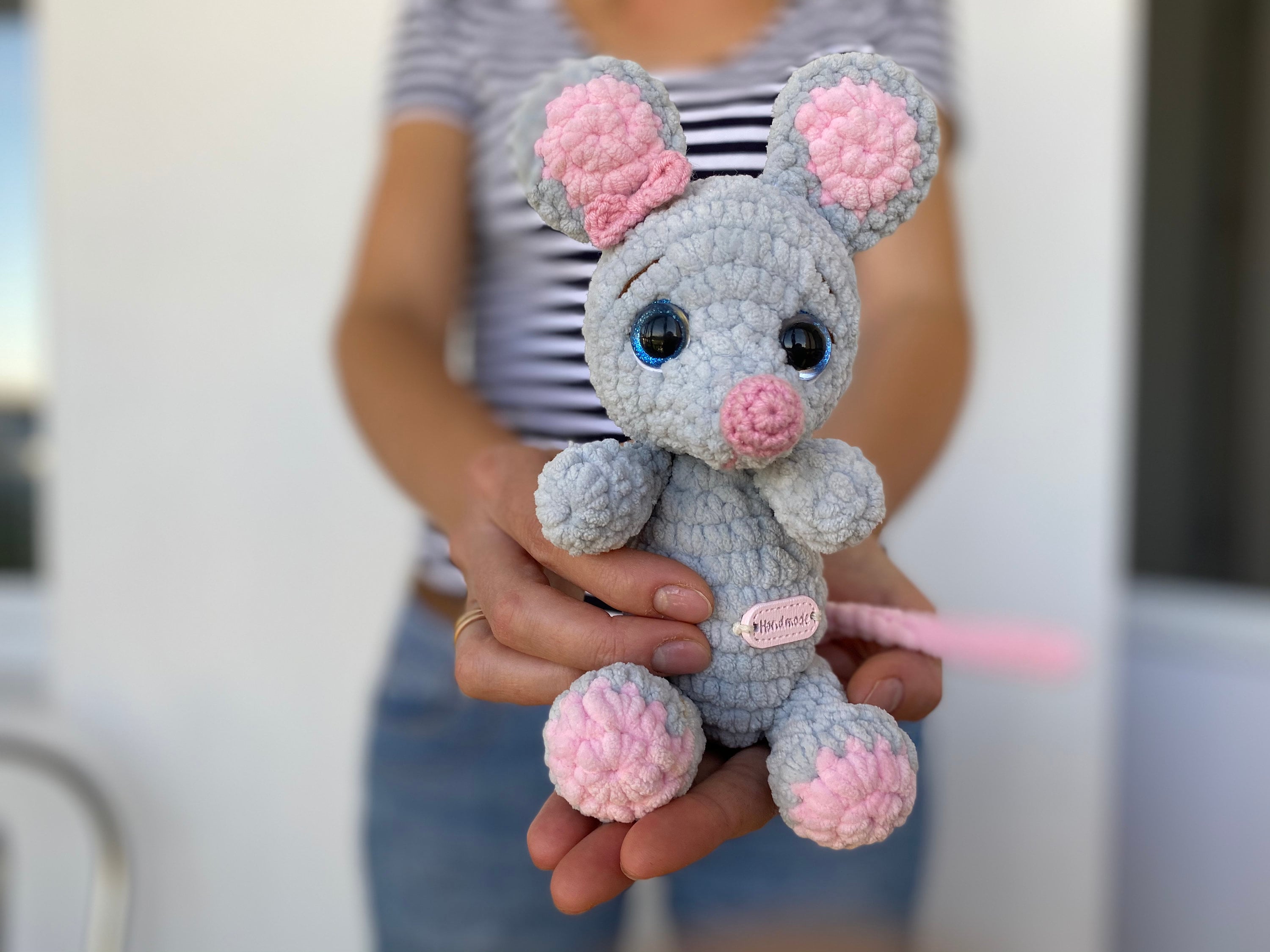MOUSE CROCHET PATTERN - Amigurumi Rat Plush Pattern - Stuffed Farm ...