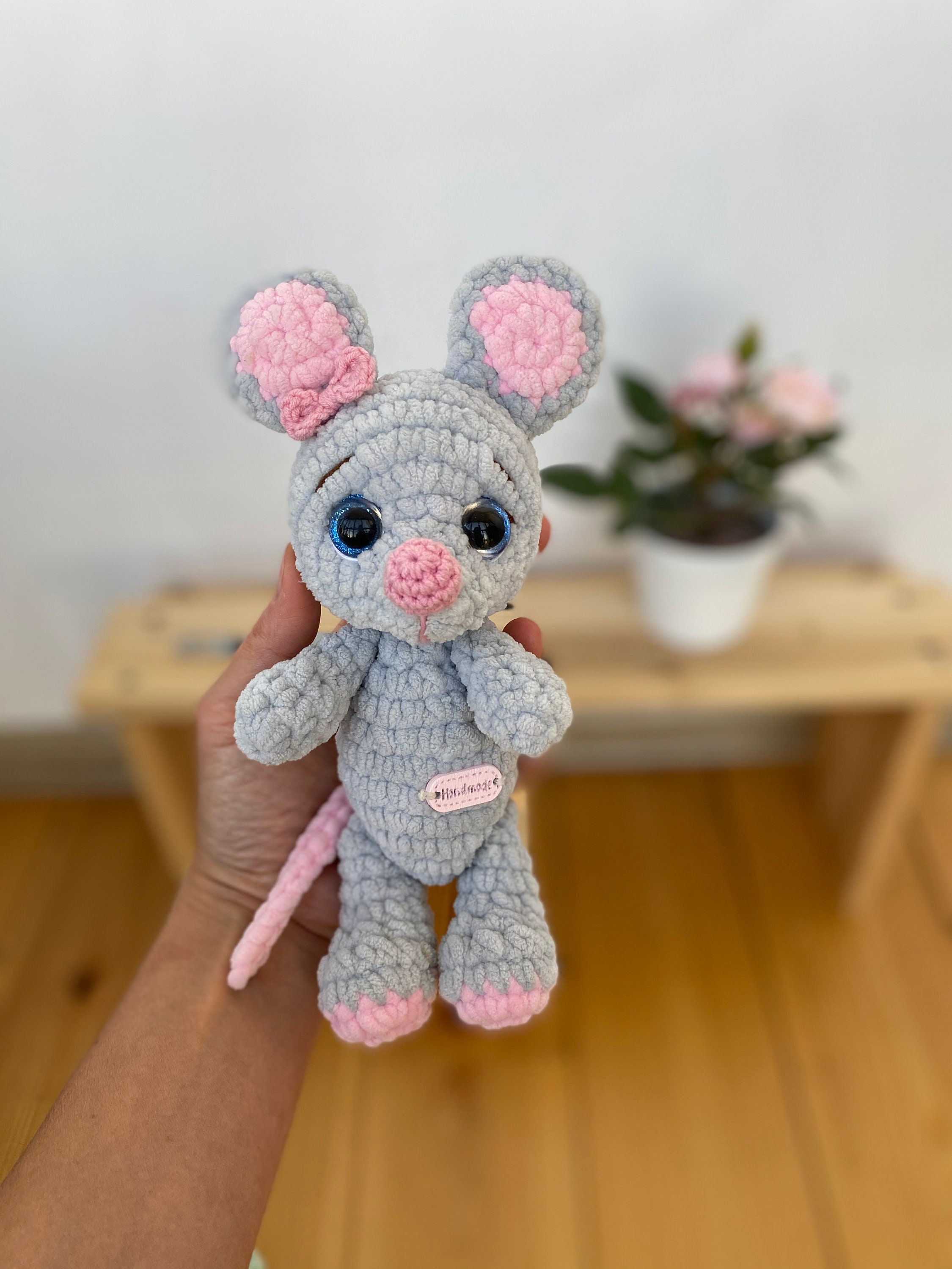 MOUSE CROCHET PATTERN - Amigurumi Rat Plush Pattern - Stuffed Farm ...