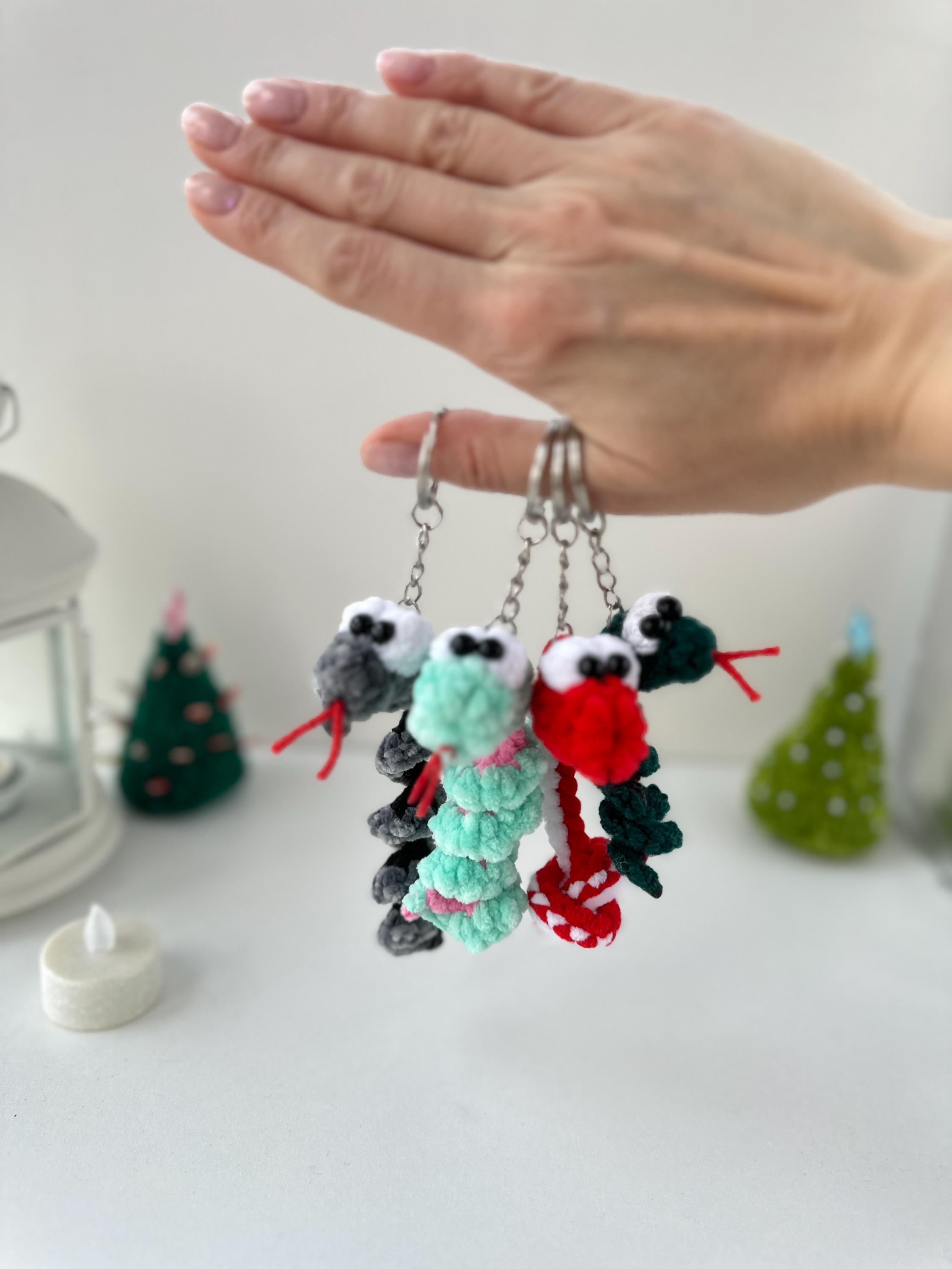 Crochet Pattern Snake Keychain - Amigurumi Pattern Plush Toy - Pdf ...