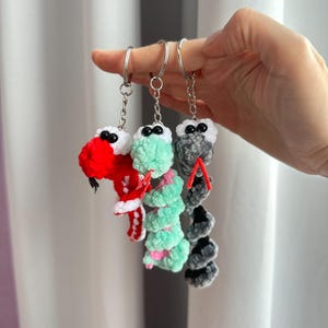 Crochet Pattern Snake Keychain - Amigurumi Pattern Plush Toy - Pdf ...