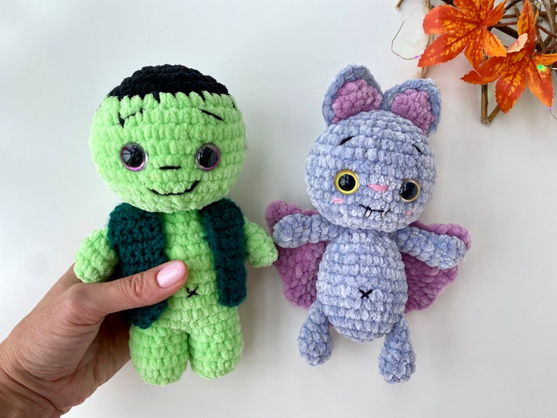 Zombie and Bat Crochet Pattern Halloween Amigurumi Pattern - Etsy