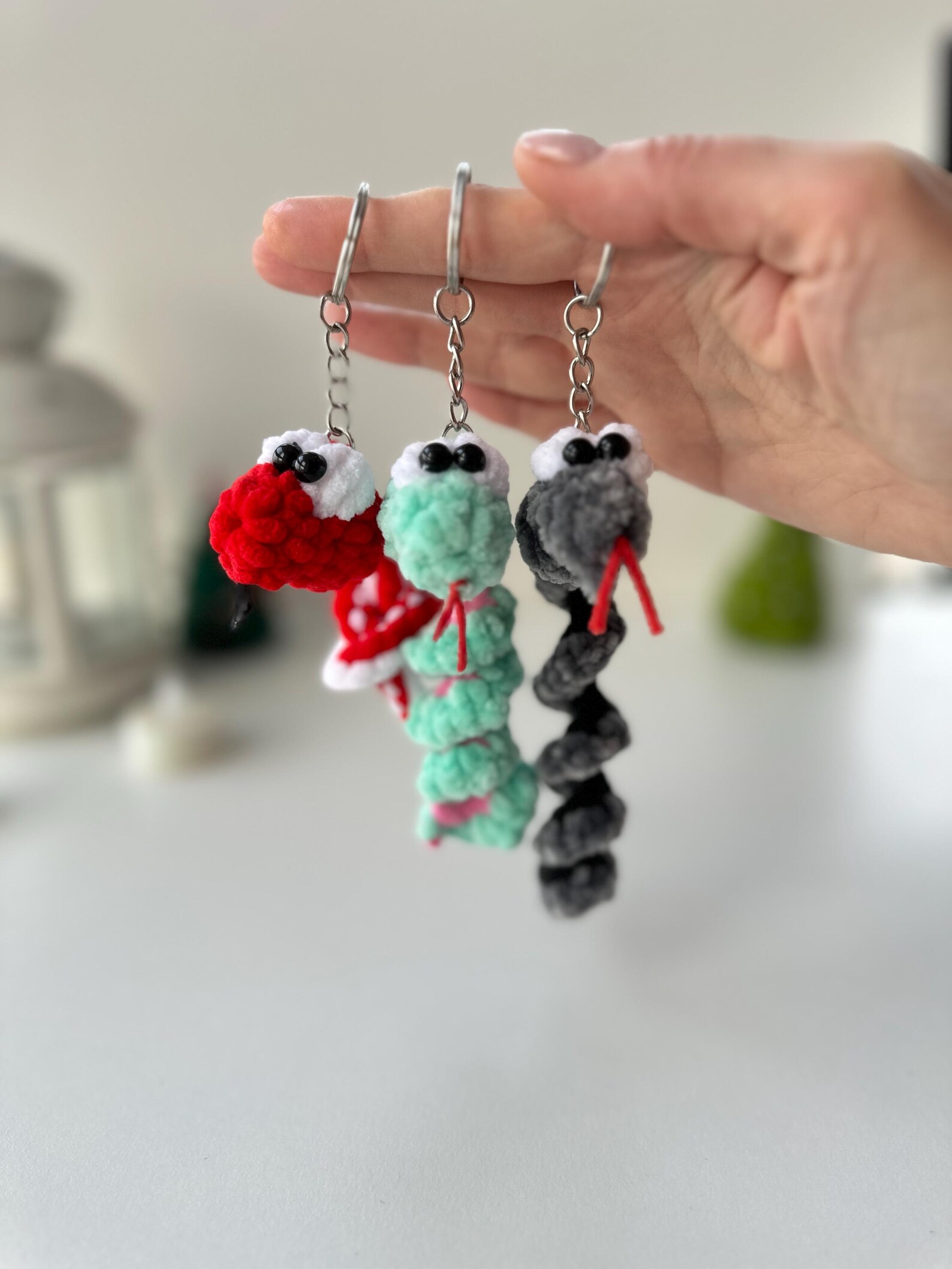 Crochet Pattern Snake Keychain - Amigurumi Pattern Plush Toy - Pdf ...