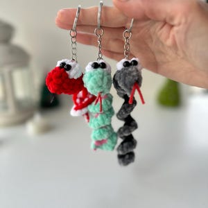 Crochet Pattern Snake Keychain - Amigurumi Pattern Plush Toy - Pdf ...