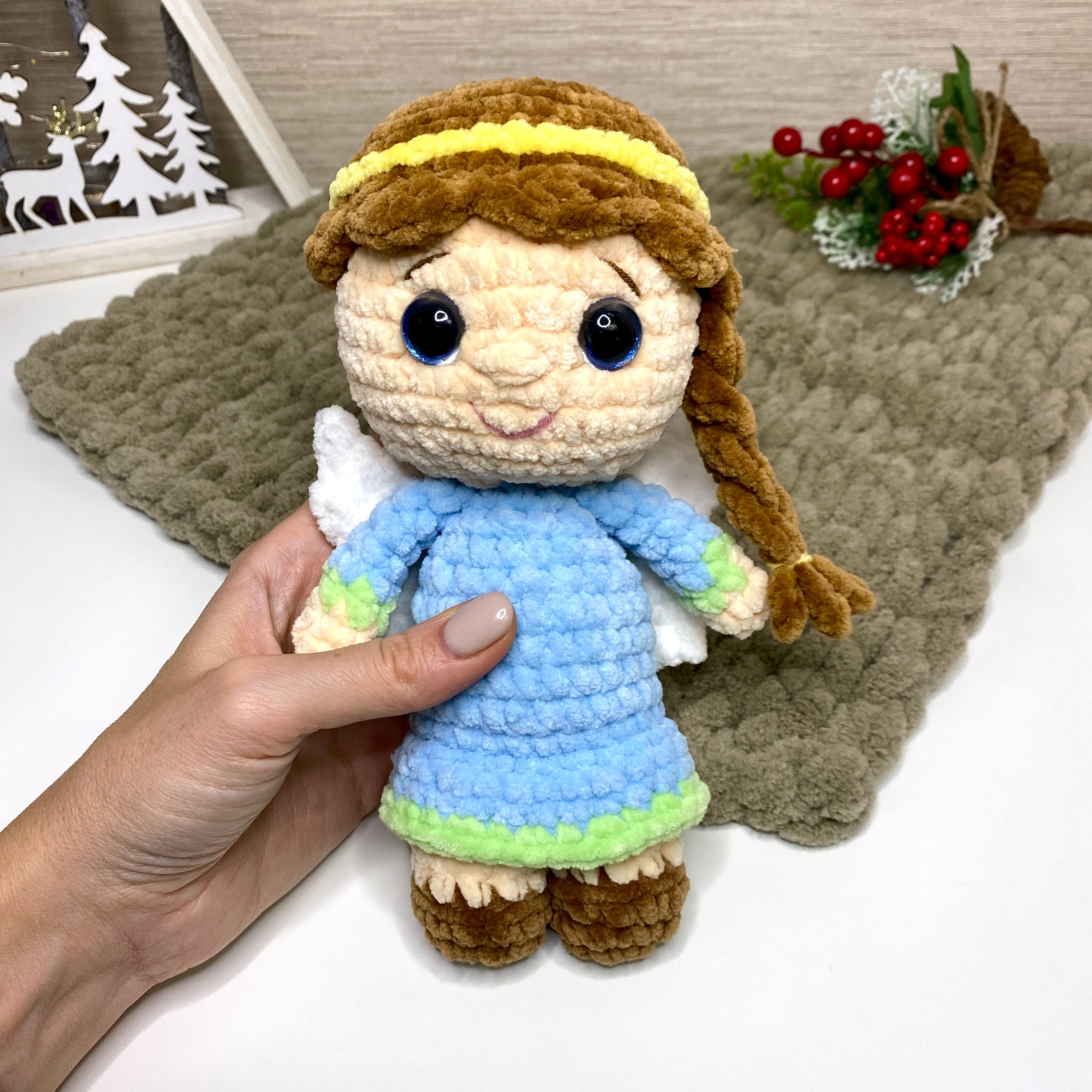 ANGEL CROCHET PATTERN Christmas Amigurumi Pattern Plush Toy - Etsy
