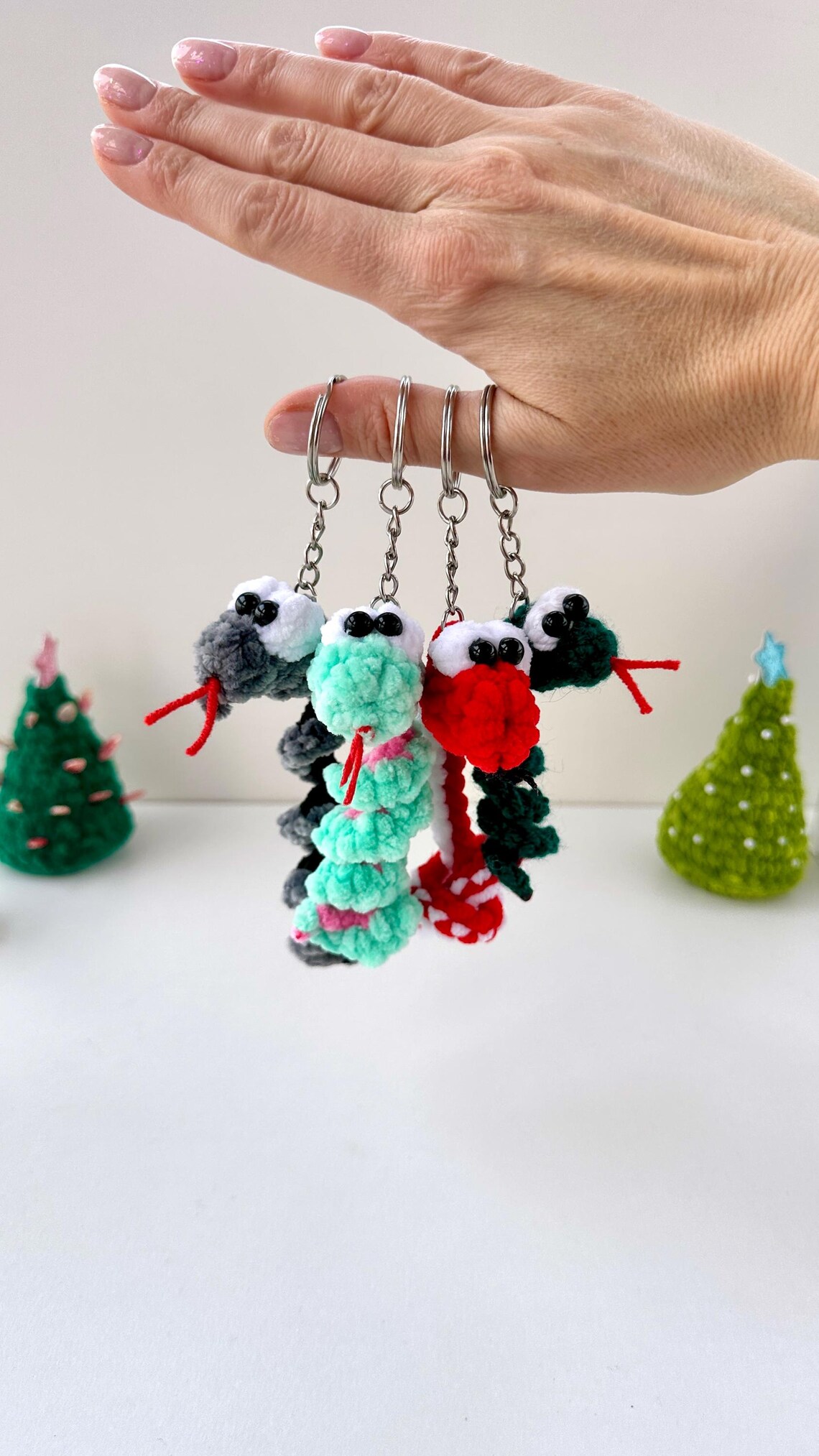 Crochet Pattern Snake Keychain - Amigurumi Pattern Plush Toy - Pdf ...