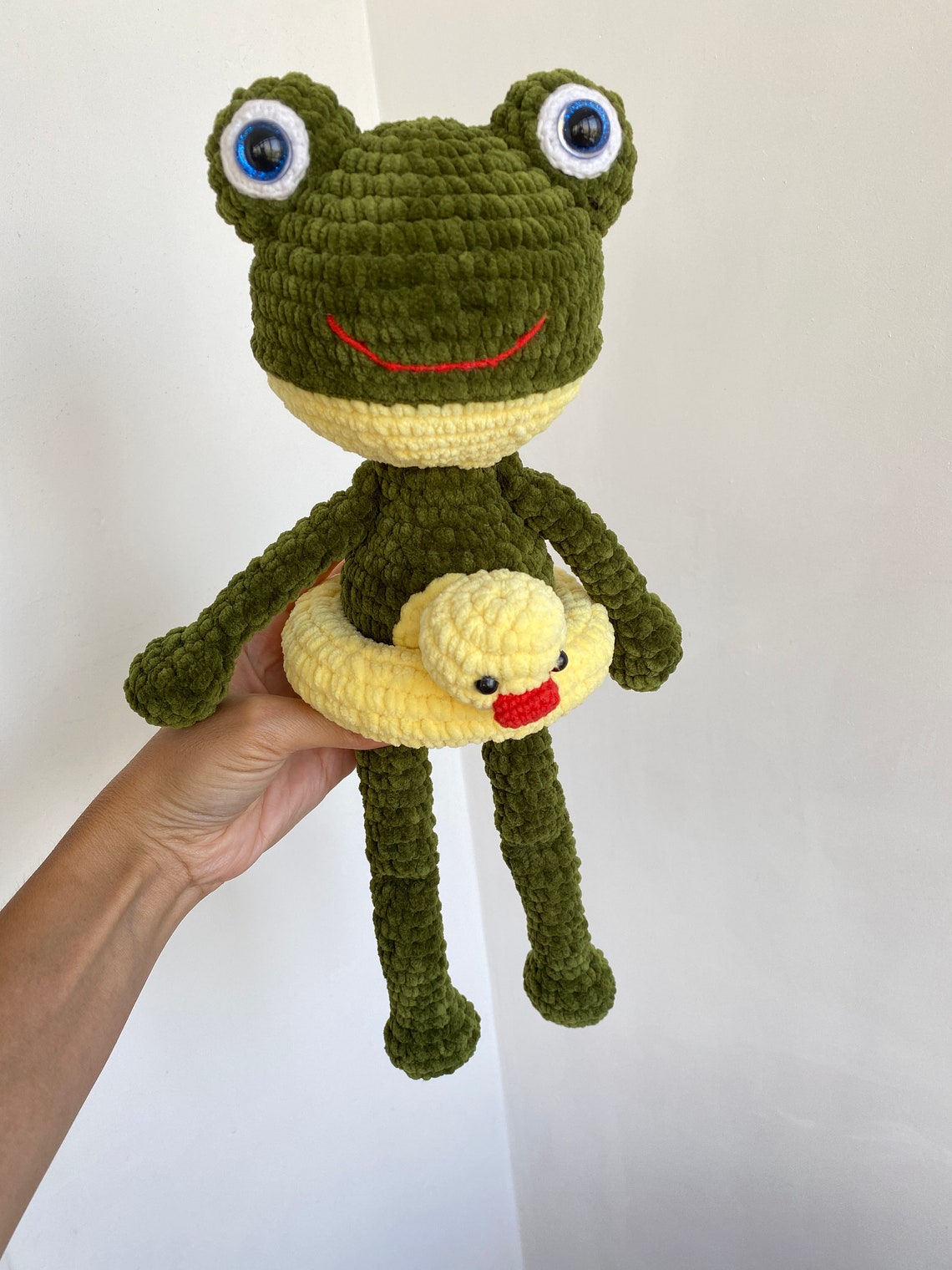 CROCHET PATTERN FROG With Duck Floatie Amigurumi Toy Plush - Etsy