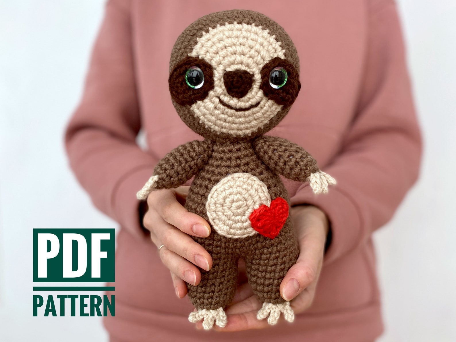 SLOTH CROCHET PATTERN Amigurumi Pattern Plush Toy Sloth - Etsy