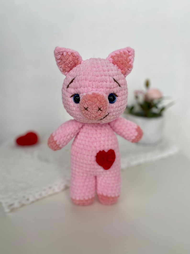 PIG CROCHET PATTERN Amigurumi Piggy Plush Pattern Stuffed - Etsy