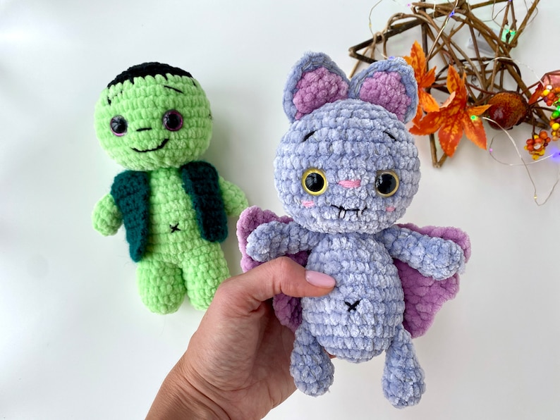 Zombie and Bat Crochet Pattern Halloween Amigurumi Pattern - Etsy