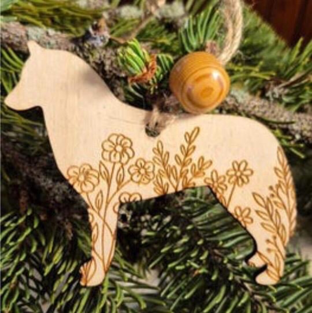 Siberian Husky Wooden Ornament - Etsy