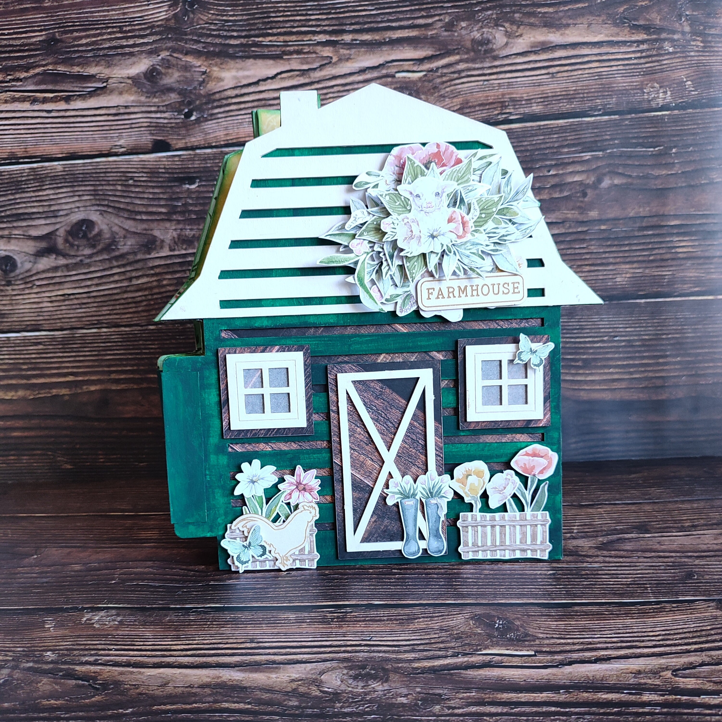 Rustic Cottage Photo Album Charming Mini House Album for 25 ...