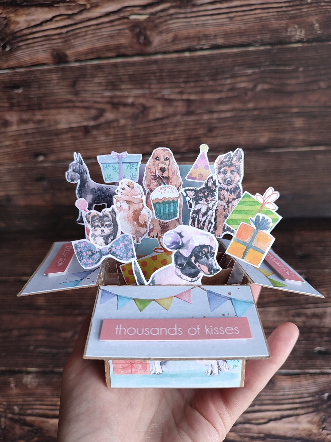 Pop-up Pup Paradise A Card for Dog Lovers - Etsy