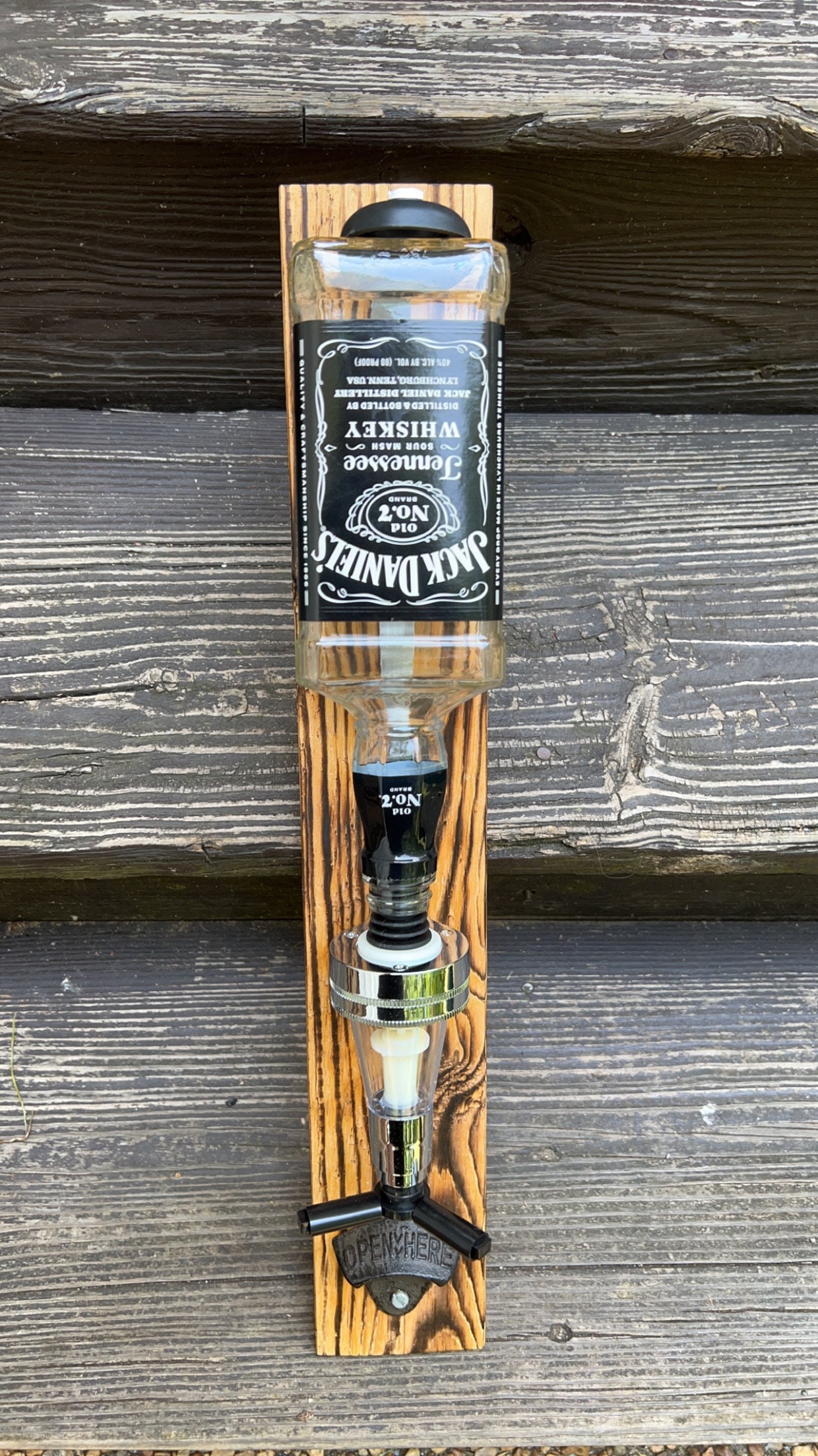 Rustic Whiskey Dispenser / Alcohol Dispenser / Primitive Decor ...