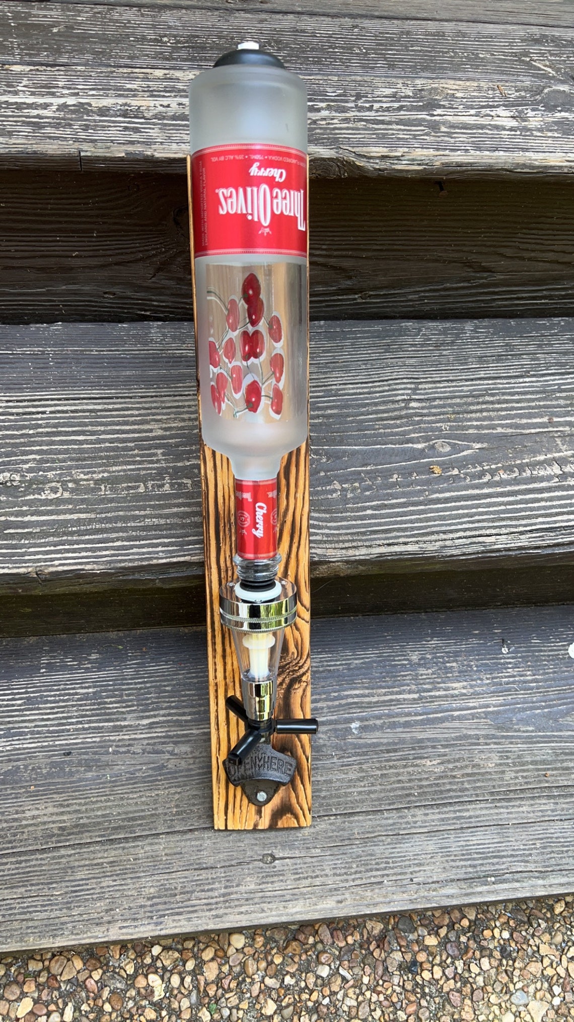 Rustic Whiskey Dispenser / Alcohol Dispenser / Primitive Decor ...