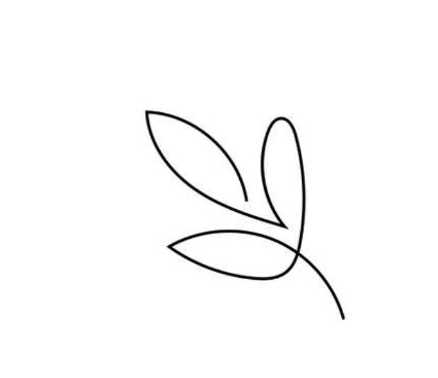 Foliage One Line Drawing Art Continuous Line Style - Etsy