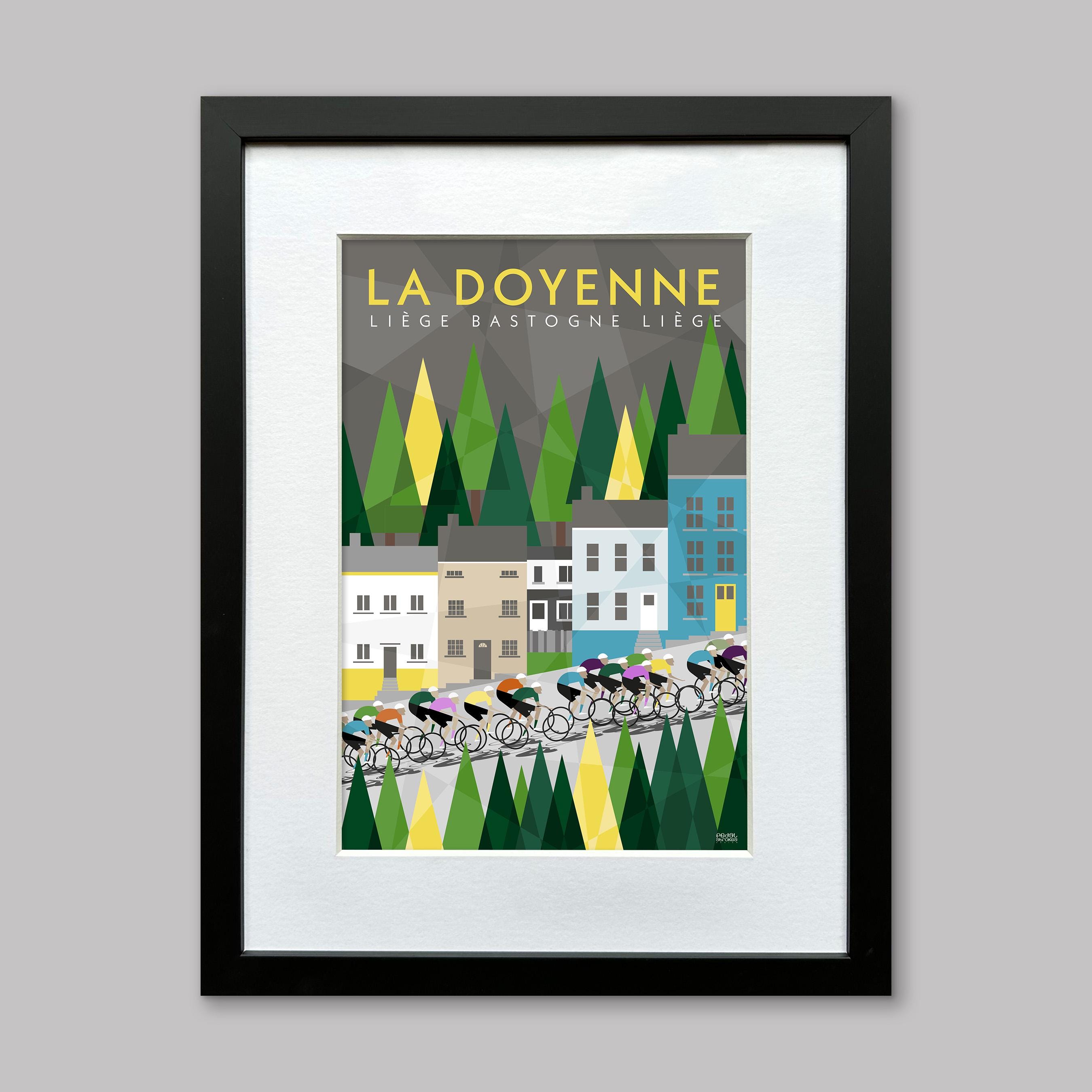 Liège Bastogne Liège Art Print: Belgium Cycling Poster - Etsy