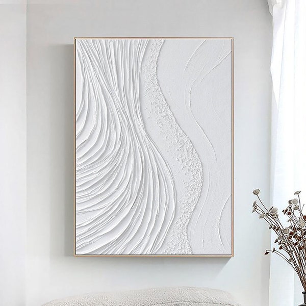 White Texture Wall Art - Etsy