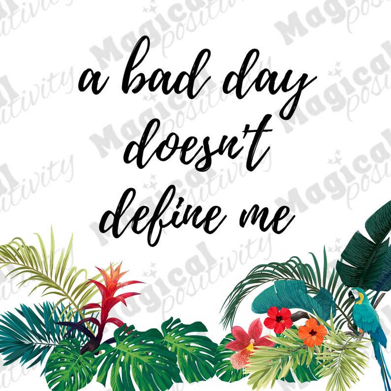 Positive Affirmation Cards-tropical - Etsy