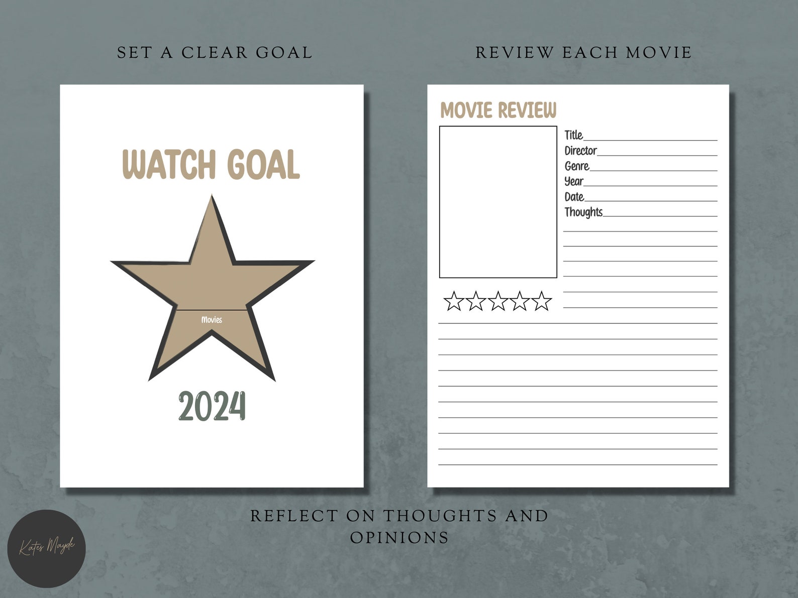 Digital Movie Journal | Family Movie Night | Film Printable | Movie ...
