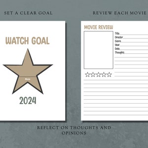 Digital Movie Journal | Family Movie Night | Film Printable | Movie ...