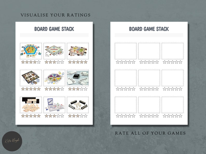 Digital Board Game Journal | Board Game Accessory | Board Gamebooks ...