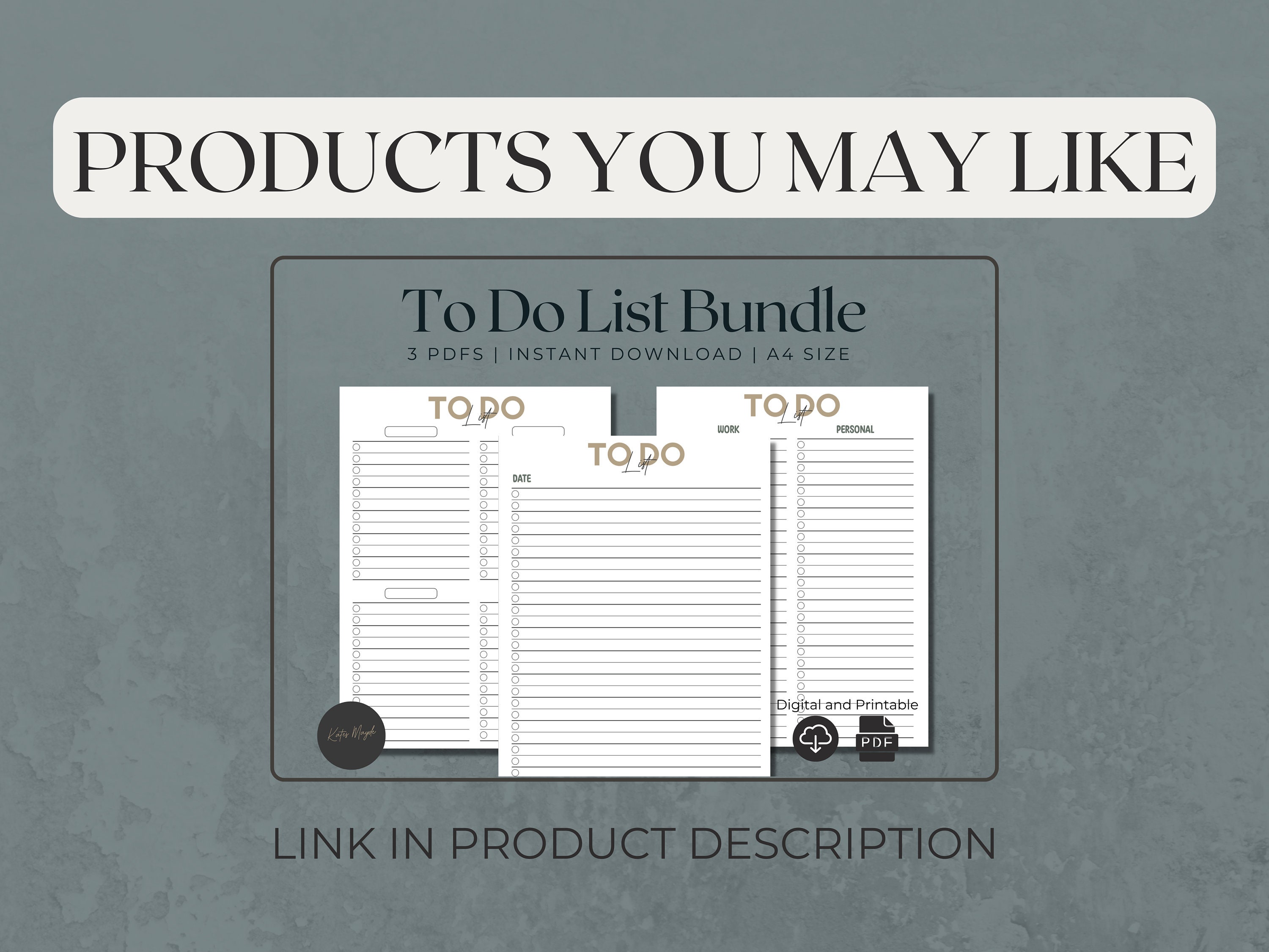 Digitale To Do List Vorlage | Verpackung Goodnotes | Packliste ...