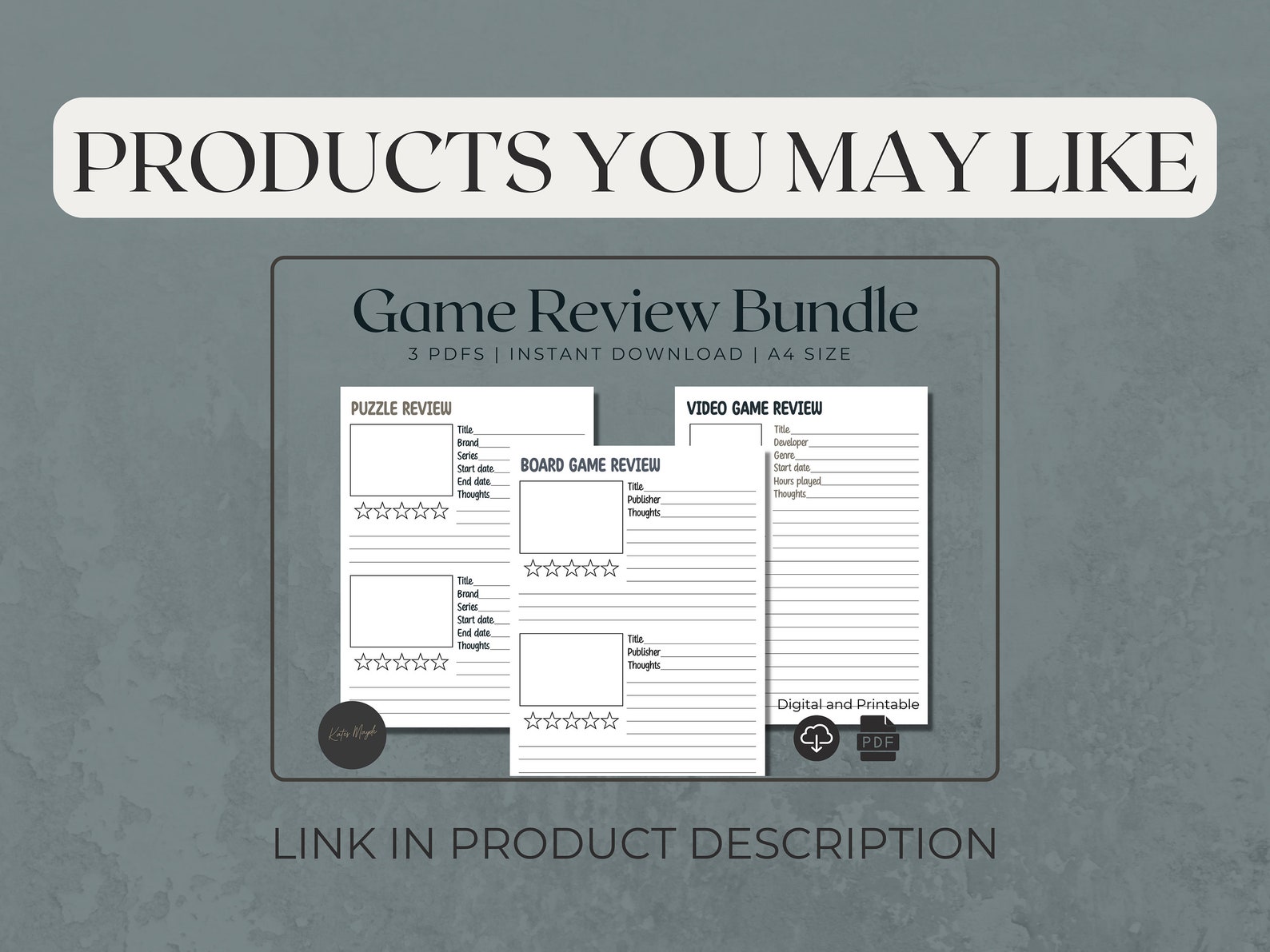 Digital Board Game Review | Board Game Tracker | Printable Review ...