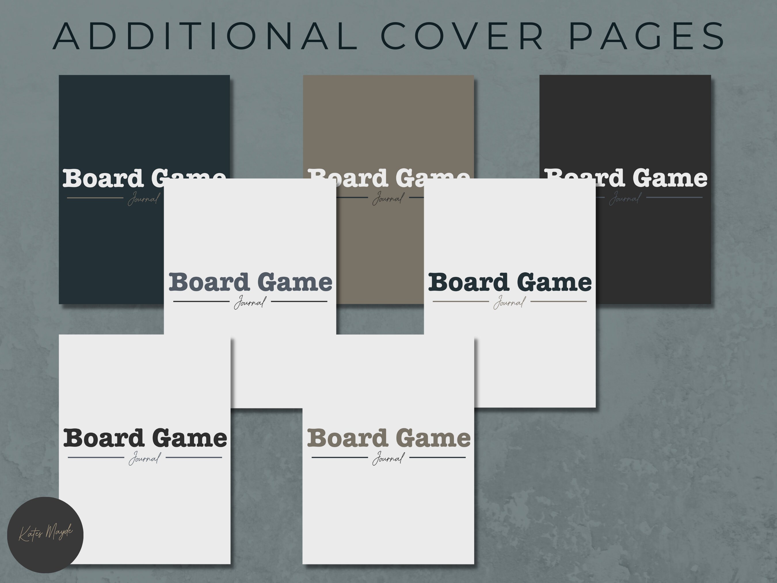Digital Board Game Journal | Board Game Accessory | Board Gamebooks ...