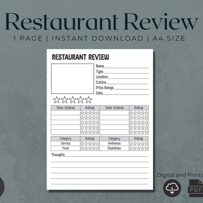 Restaurant Food - Etsy