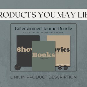 Digital TV Show Journal | TV Show Log | Tv Show Tracker | TV Series ...