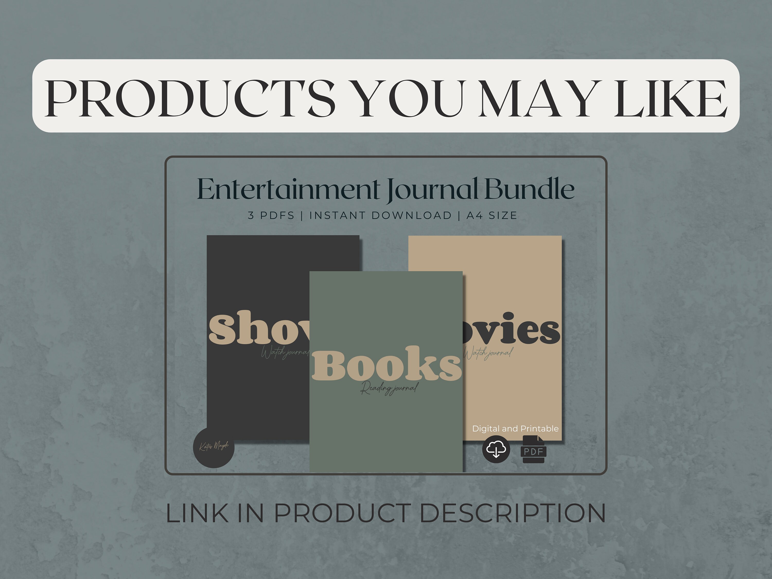 Digital TV Show Journal TV Show Log Tv Show Tracker TV Series Journal ...