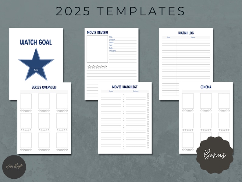 Digital Movie Journal | Family Movie Night | Film Printable | Movie ...