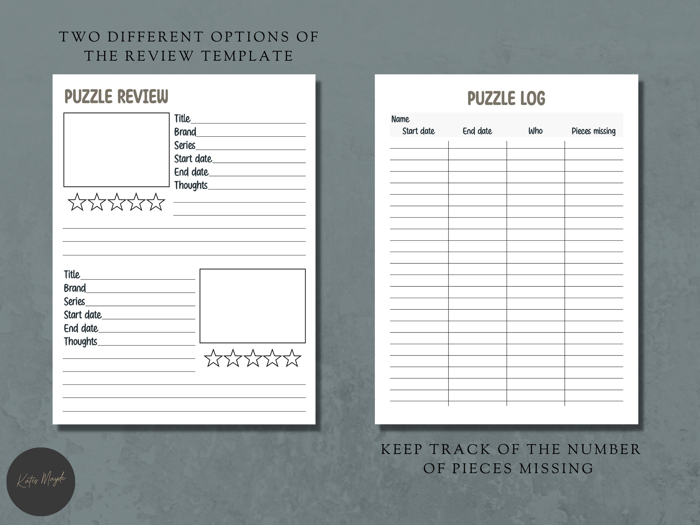 Digital Puzzle Book | Puzzles for Adults | Puzzle Journal | Puzzle ...
