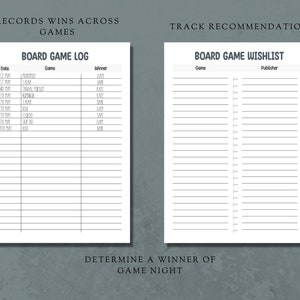 Digital Board Game Journal | Board Game Accessory | Board Gamebooks ...