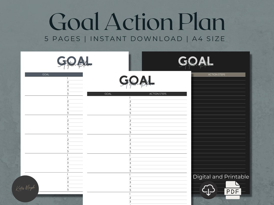Digital Goal Setting | Goal Planning | Goal Tracker | Digital Goal ...
