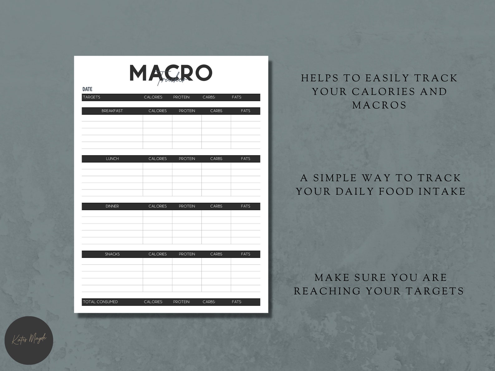 Macro Tracker | Calorie Tracker | Macros | Food Tracker | Fitness ...