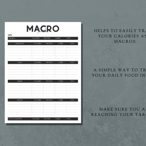 Macro Tracker | Calorie Tracker | Macros | Food Tracker | Fitness ...
