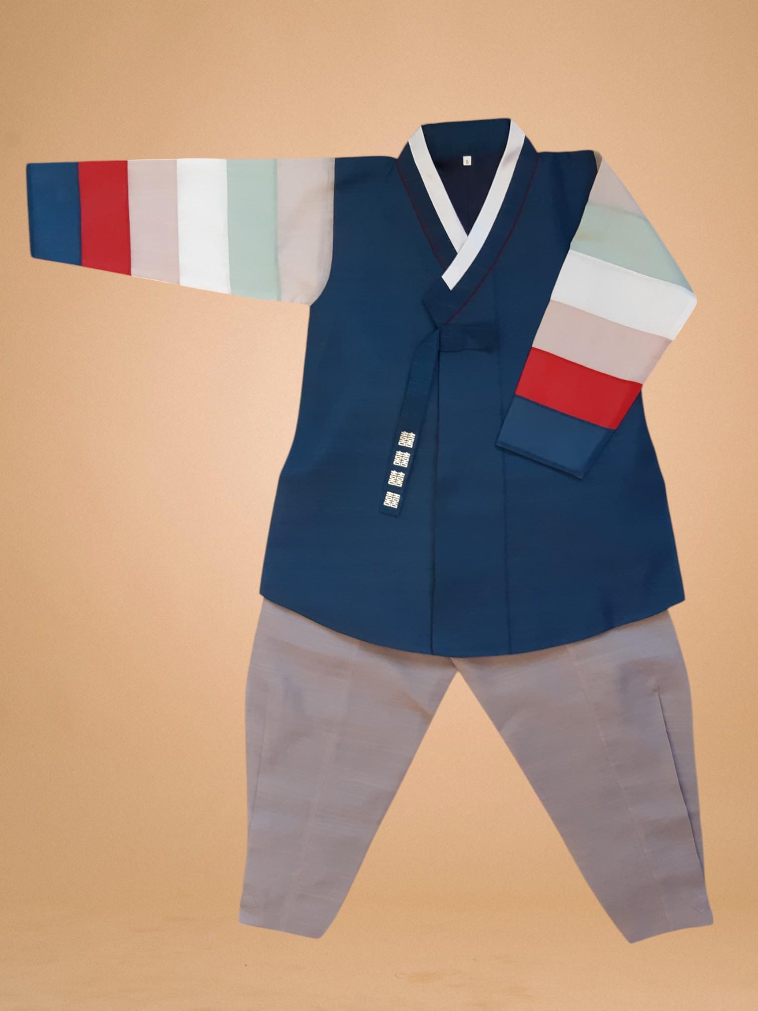 Navy Hanbok Boy, Korean Traditional Costume for Boys, Kids Hanbok - Etsy