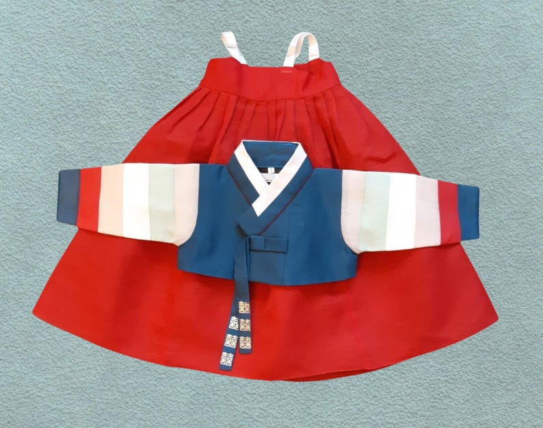 Saekdong Hanbok Girl, Age 4-9, Korean Traditional Costume for 4-9 Years ...