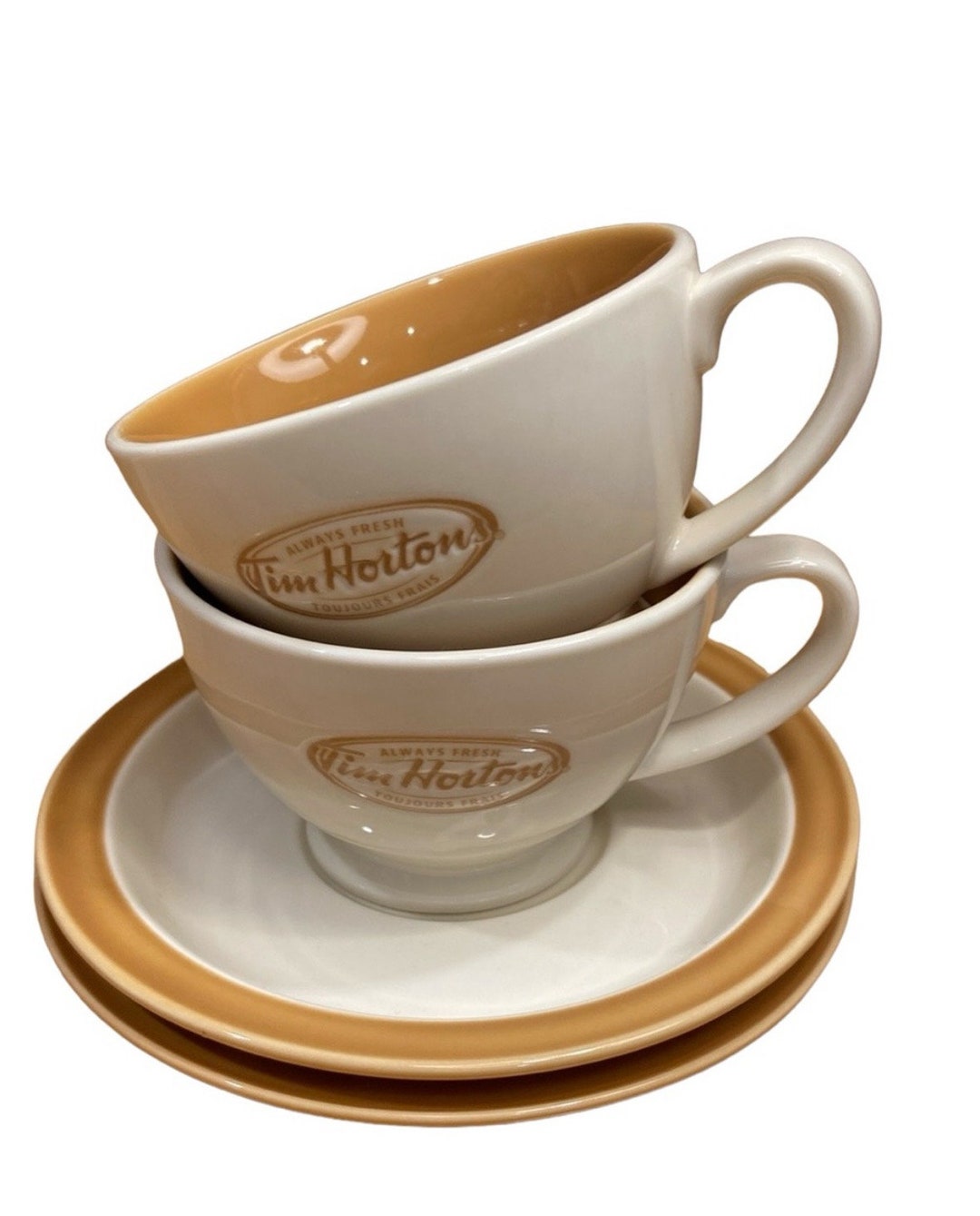 Tim Hortons Two Vintage Tea Cups and Saucers in Like New Condition - Etsy
